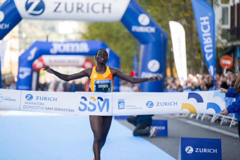 Benson Tunyo and Emmah Cheruto win the Zurich Maratón Donostia-San ...