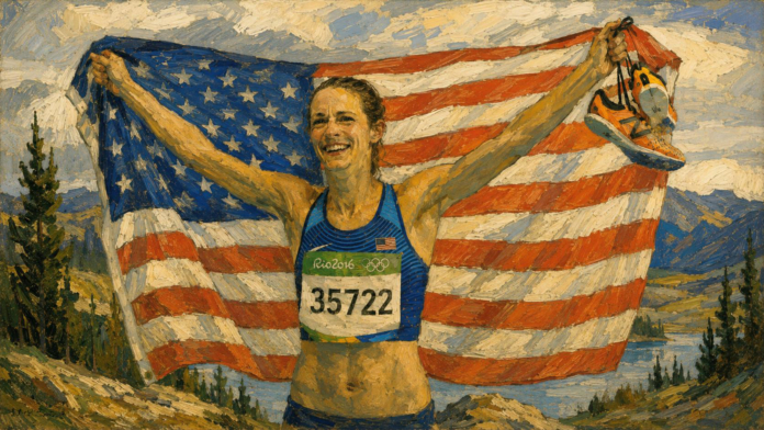 Former American middle-distance runner Jenny Simpson collapsed during ...